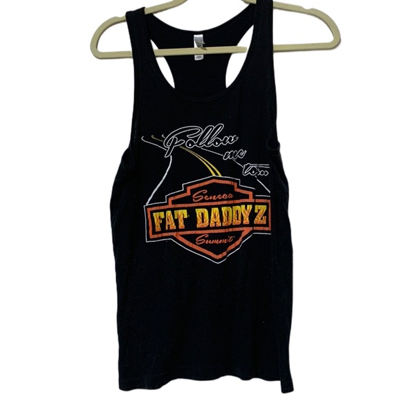 Vintage | Tops | Vintage Fat Daddyz Seneca Summit Biker Racerback Tank ...